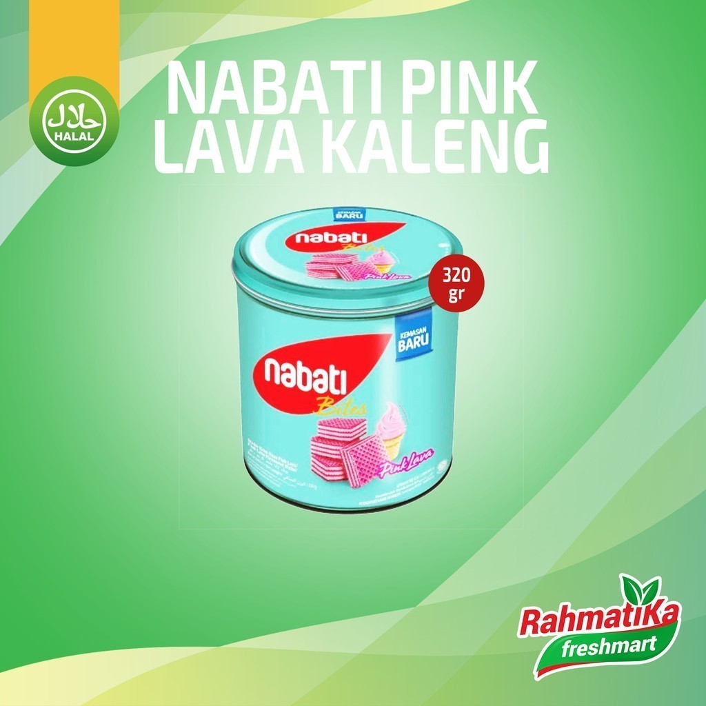 Jual Nabati Pink Lava / Wafer Kemasan Kaleng 320 gram | Shopee Indonesia