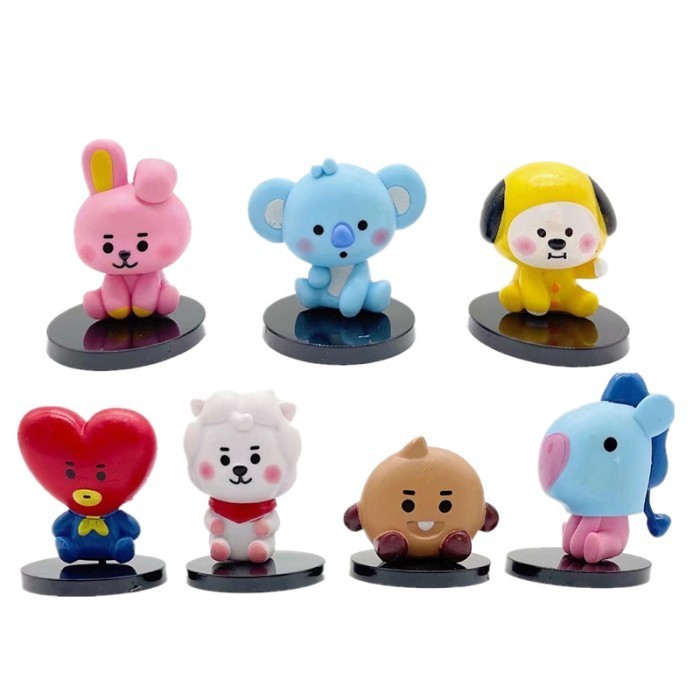 Jual ACTION FIGURE BTS BT21 ARMY BANGTAN BOYS KPOP FIGURE KUE BTS | Shopee Indonesia