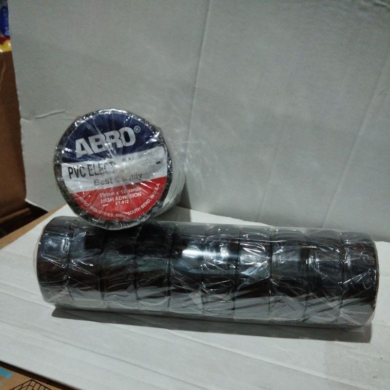 Jual isolasi listrik abro pvc (per slop isi 10 roll) | Shopee Indonesia