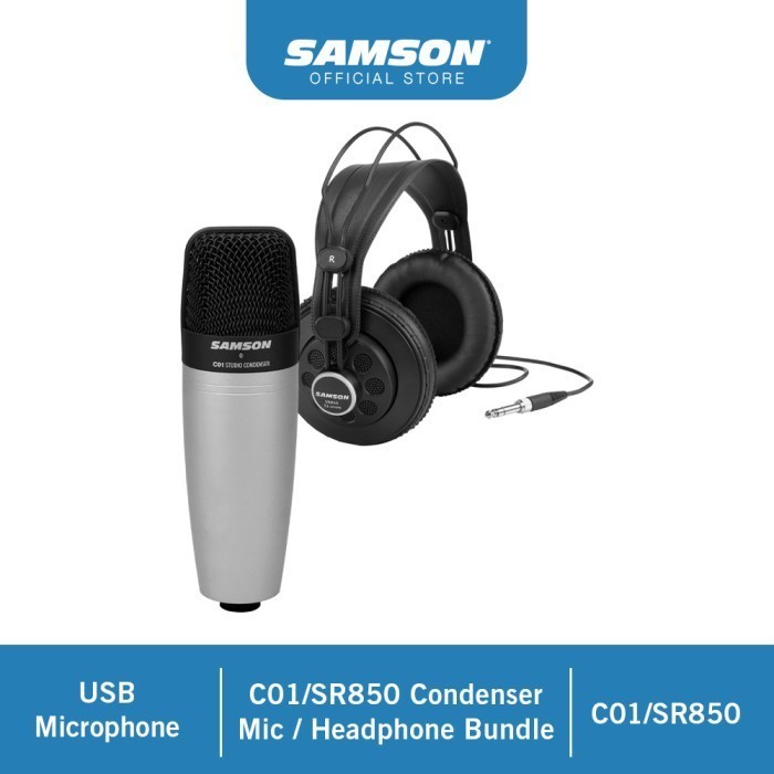 Jual Samson C01/SR850 Condenser Mic / Headphone Bundle | Shopee Indonesia
