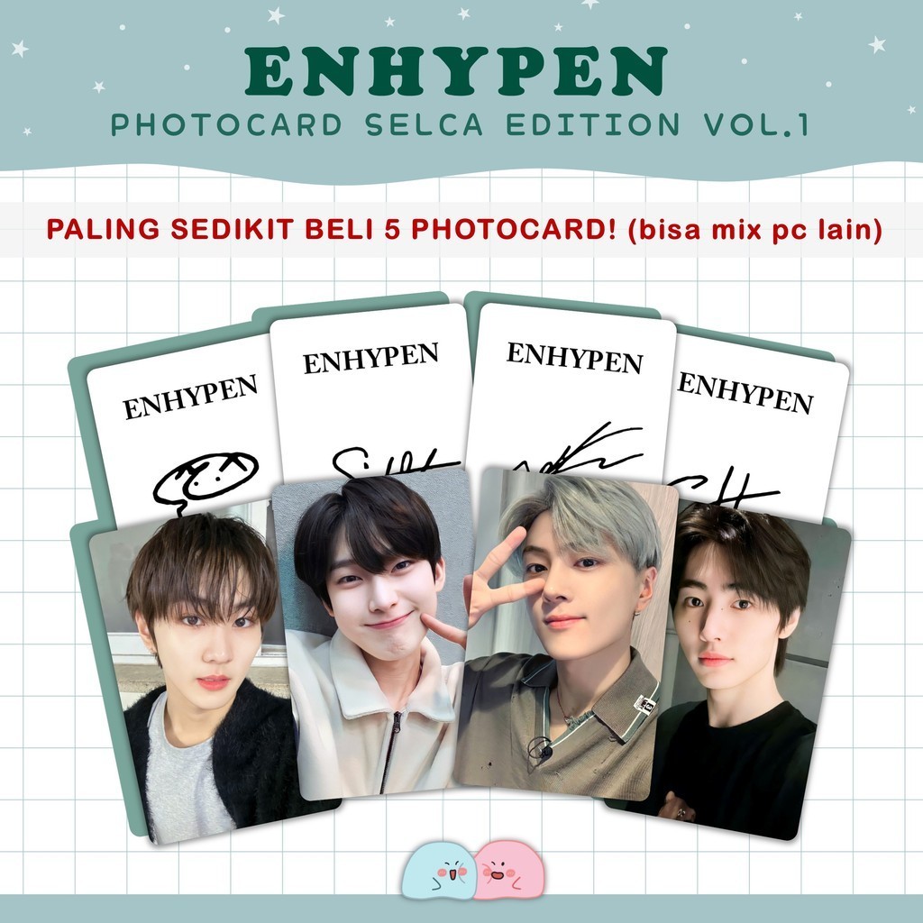 Jual (MINIMAL BELI 5!) PHOTOCARD ENHA SELCA EDITION VOL. 1 (UNOFF ...