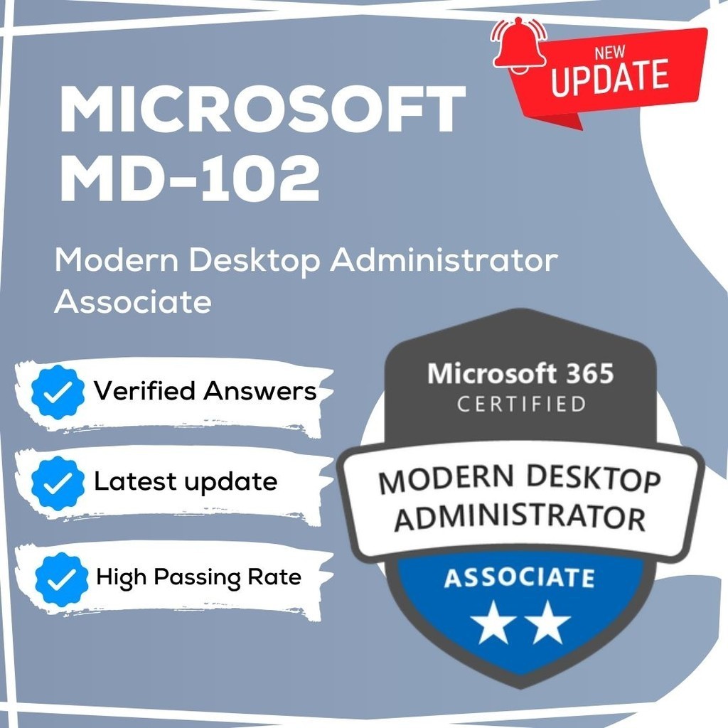 Jual Microsoft MD-102 Exam Dump Certified: Modern Desktop Administrator ...