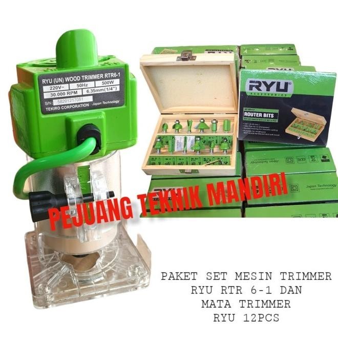 Jual Mesin Trimmer Router Profil Kayu Ryu Rtr 6 - 1 / Trimmer Ryu Rtr 6 ...