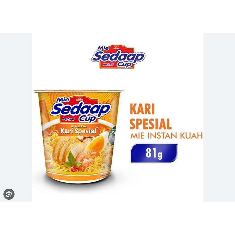Jual Mie Sedaap Cup Kari Spesial Original | Shopee Indonesia