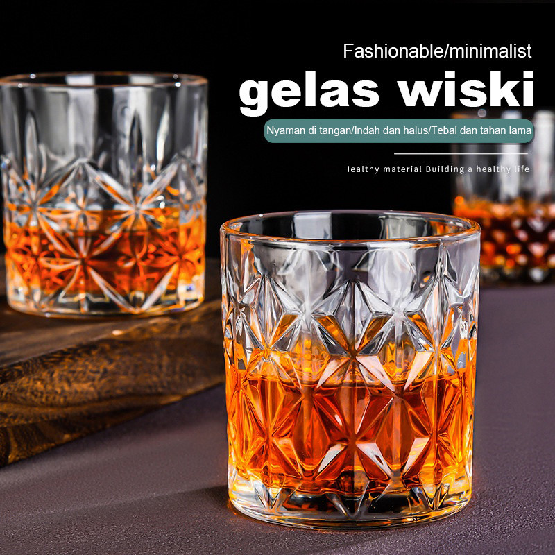 Jual Set cangkir bar gelas anggur kaca tebal set semangat gelas bir ...