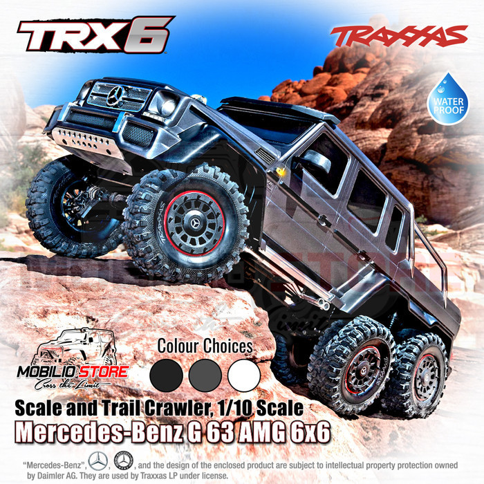 Jual Traxxas TRX 6 Mercedes-Benz G 63 AMG 6x6 RTR RC Car Crawler Scale ...