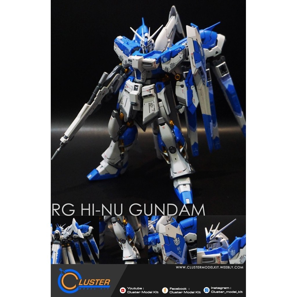 Jual RG 1/144 Hi-Nu Gundam ( Snapfit + lining + topcoat ) | Shopee Indonesia