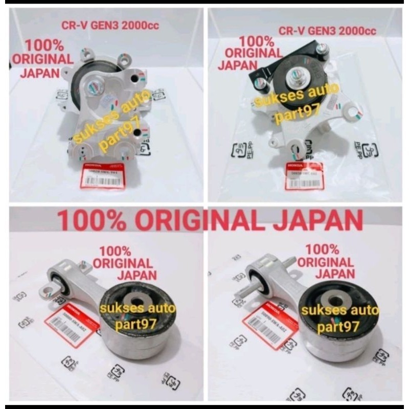 Jual engine mounting full set Honda CRV gen3 gen 3 2000cc 2007-2012 manual original | Shopee ...