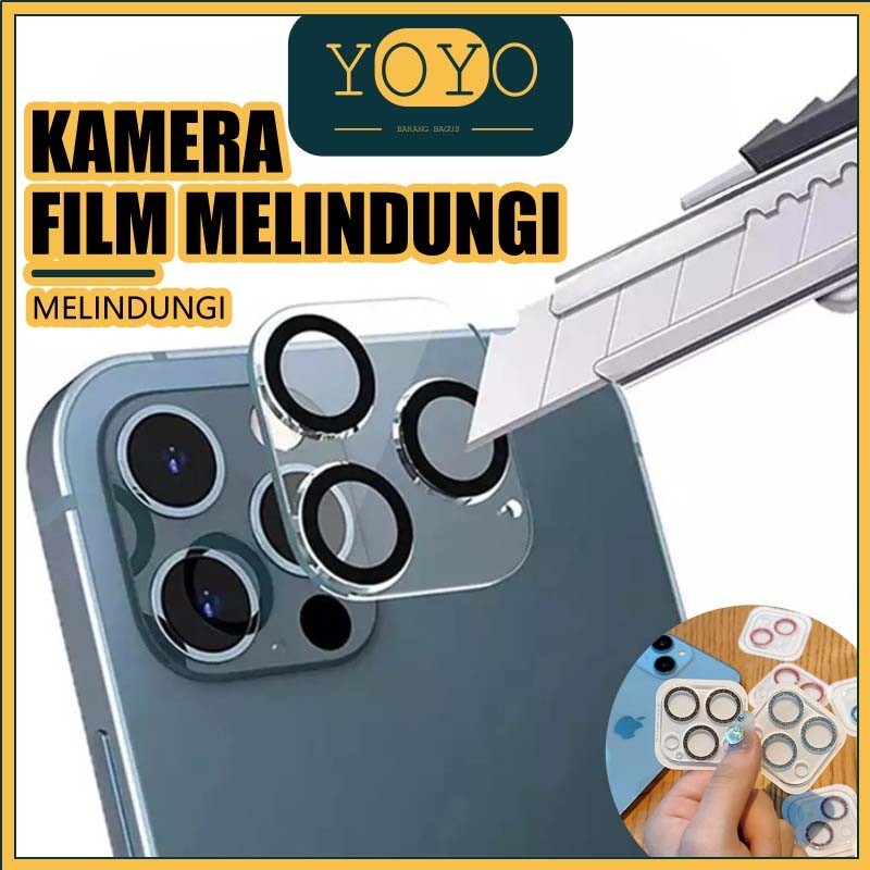 Jual [ 1 Set Sesuai Type ]Tempered glass camera glitter diamond ...