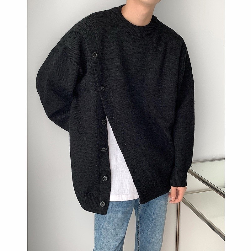 Jual Cardigan Pria INS Desain Musim Dingin Pria Sweater Cardigan ...