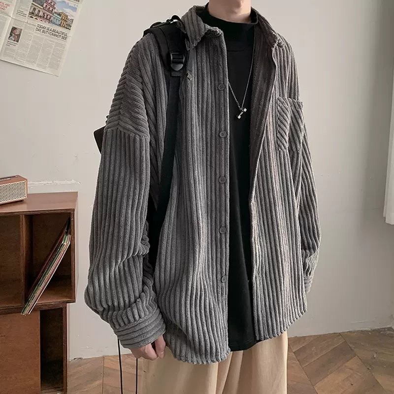 Jual Cardigan cowok jaket pria Kemeja pria lengan panjang pria kemeja ...