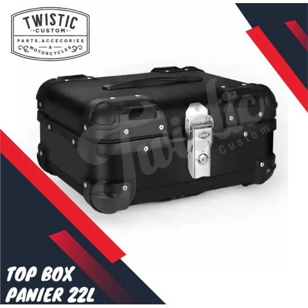 Jual Top Box Pannier Alumunium 22L 22 Liter NMAX ADV PCX XMAX Pazzio ...