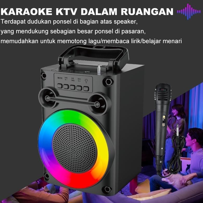 Jual PRO BASSSPEAKER BLUETOOTH KARAOKE PROTABLE SUPER BASS POLYTRON ...