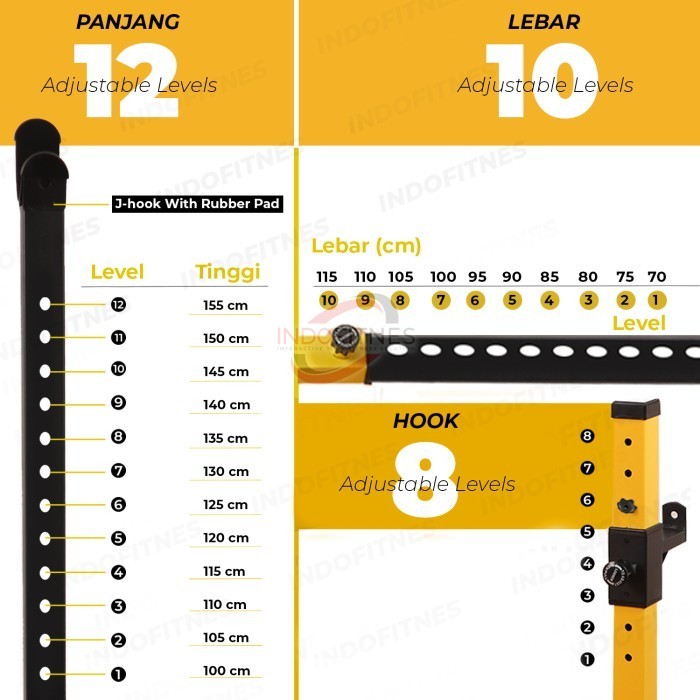 Jual Bodymaster Squat Stand Bm-106 Tiang Rak Barbel Bench Press Power ...