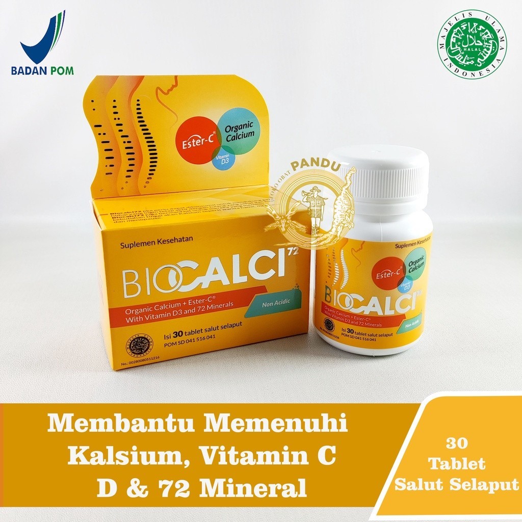 Jual BIO CALCI BOTOL DAN STRIP 4 TABLET/VITAMIN TULANG | Shopee Indonesia