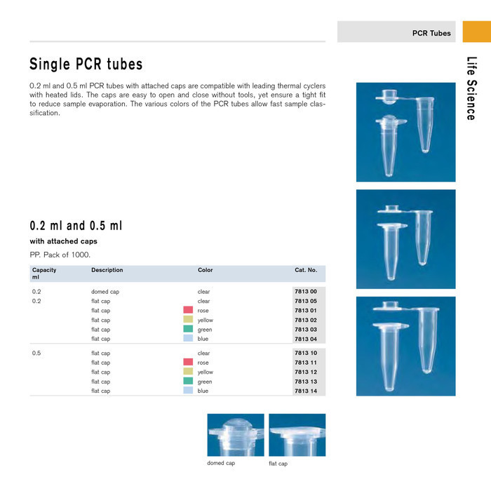 Jual Tabung Pcr 0.2Ml. Pcr Tubes. Dome Cap. Pkg/1000Pcs.Sentrifuse. Brand | Shopee Indonesia