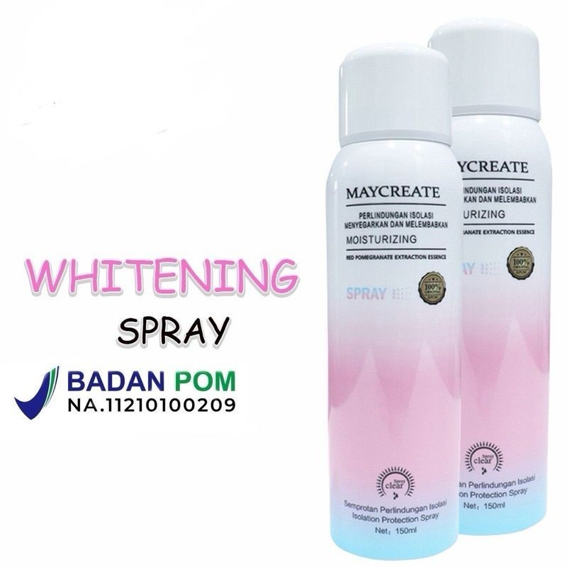 Jual MAYCREATE SPRAY ORIGINAL 150ml BPOM SUNSCREEN PROTECTION SPRAY ...