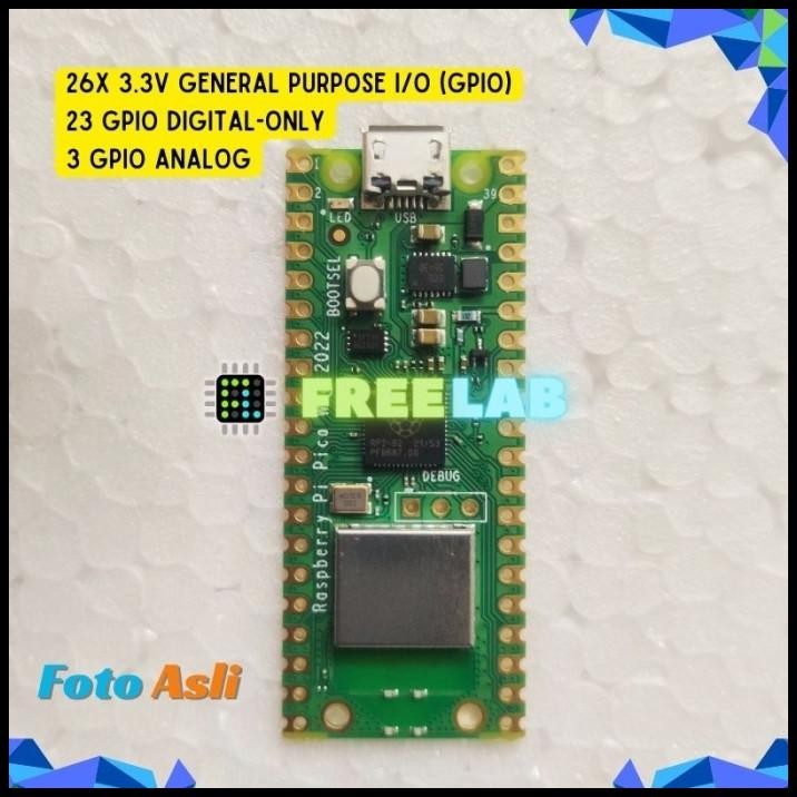 Jual TERBARU RASPBERRY PI PICO W PICOW RP2040 WIFI ARM BOARD ...