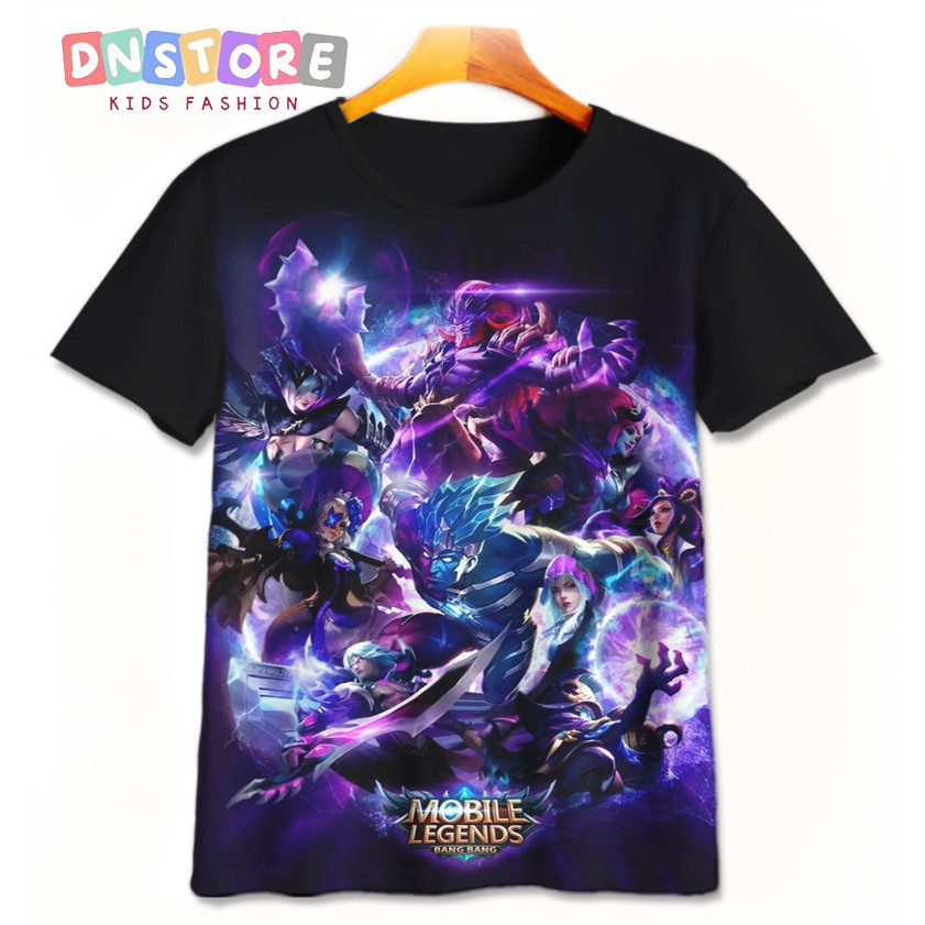 Jual Kaos Anak Mobile Legend v1 Baju Film Animasi Kartun Anak Mobile Legend 3D Printing Untuk ...