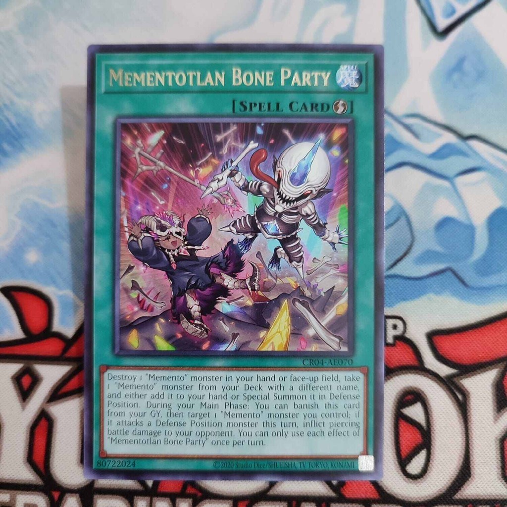 Jual yugioh AE mementotlan bone party CR04-AE070 R original | Shopee ...