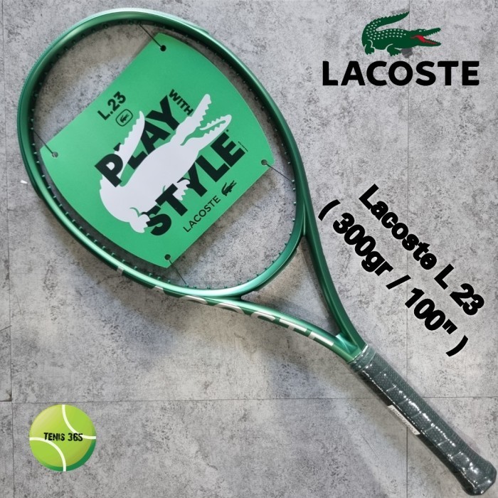 Jual Raket Tenis Lacoste L23 ( 300Gr / 100" ) | Shopee Indonesia
