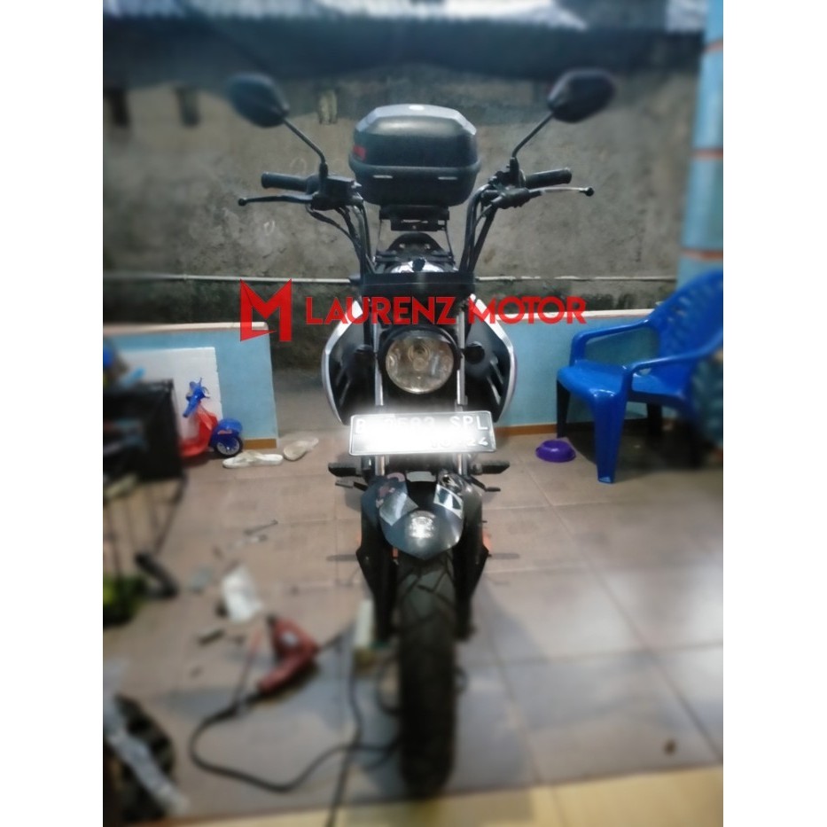 Jual Stang Cb 150R Tinggi 30Cm Stir Variasi Modif Motor Hitam Chrome ...
