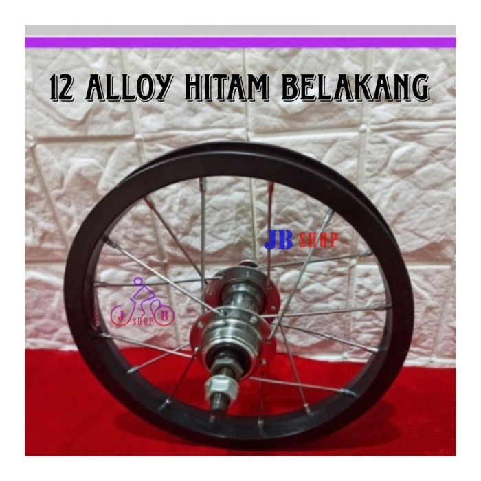 Jual Velg Sepeda 12 Alloy Wheel Set Roda 12 Tebal Stel Jadi Mini Bmx ...