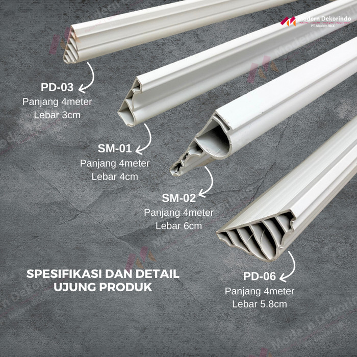 Jual List Moulding 4M List Dinding Pvc Accesories Tembok Aesthetic ...