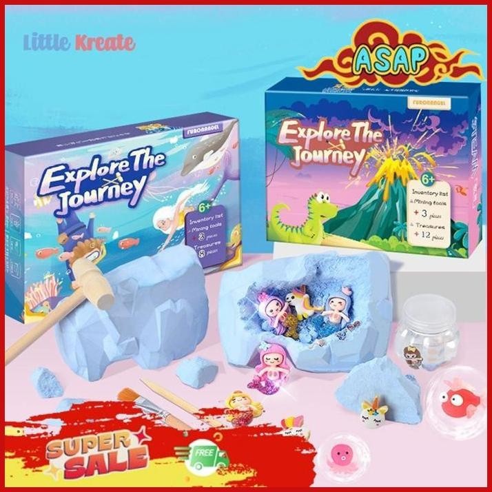 Jual EXCAVATION DIG KIT / MINING KIT / MAINAN ANAK ARKEOLOGI / FOSSILS ...