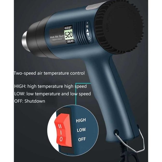 Jual Hot Gun 2000Watt / Heat Gun 2000Watt / Solder Uap Listrik 2000Watt ...