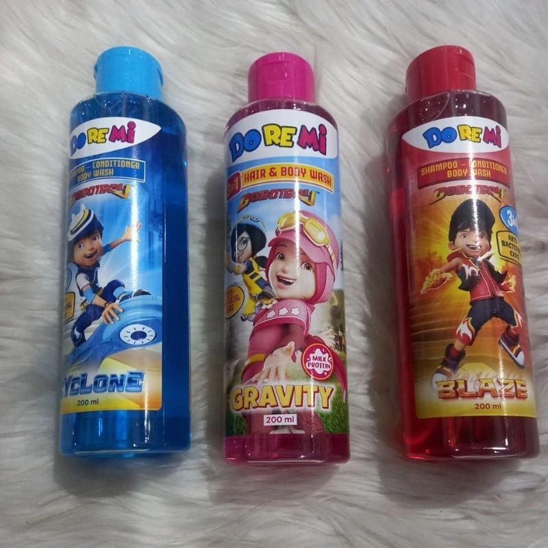 Jual Doremi 3in1 Hair & body wash Boboiboy 200ml | Shopee Indonesia