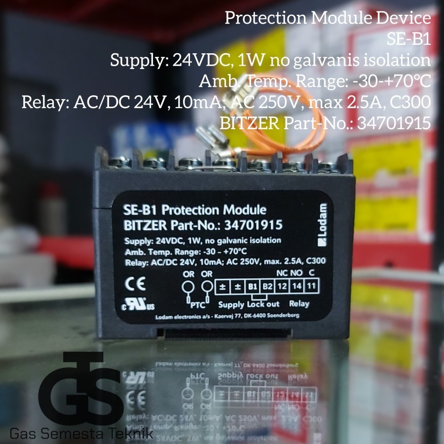 Jual BITZER PROTECTION MODULE DEVICE SE-B1 24VDC PART NO. 34701915 | SE B1 | Shopee Indonesia