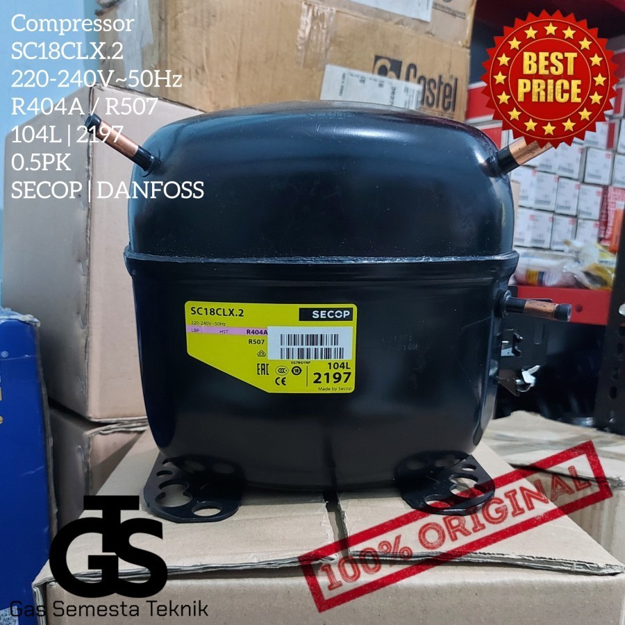 Jual COMPRESSOR SECOP SC18CLX.2 | KOMPRESOR SC18CLX.2 SECOP DANFOSS 0 ...