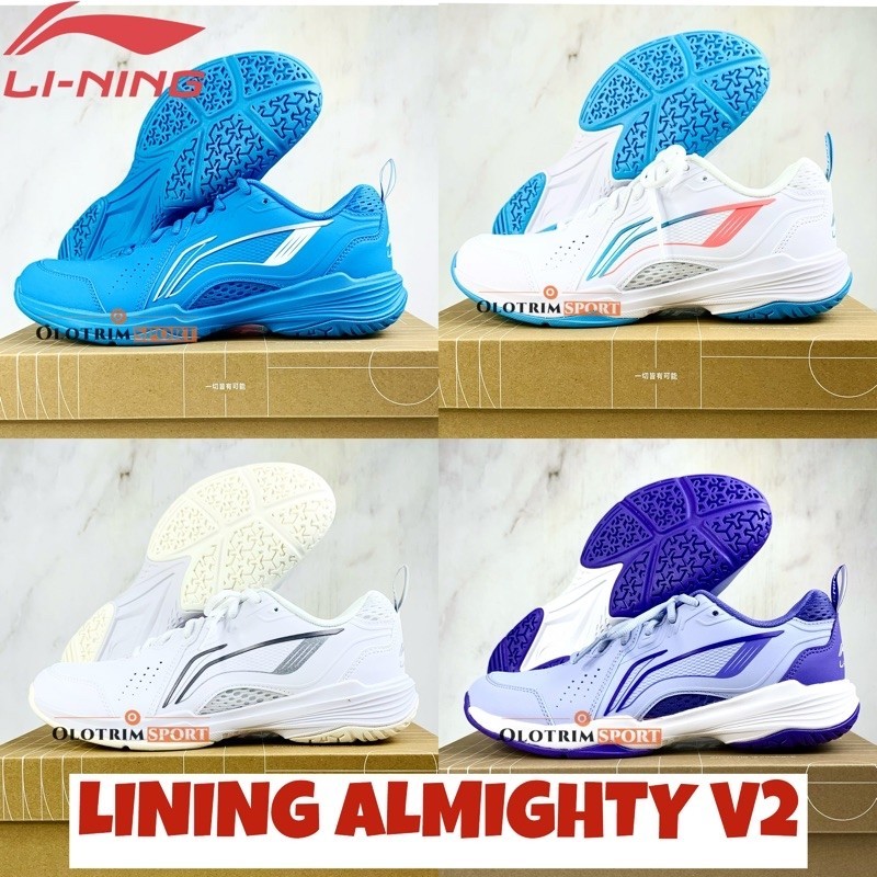 Jual Sepatu Badminton LINING ALMIGHTY V V2 2 5 Original | Shopee Indonesia
