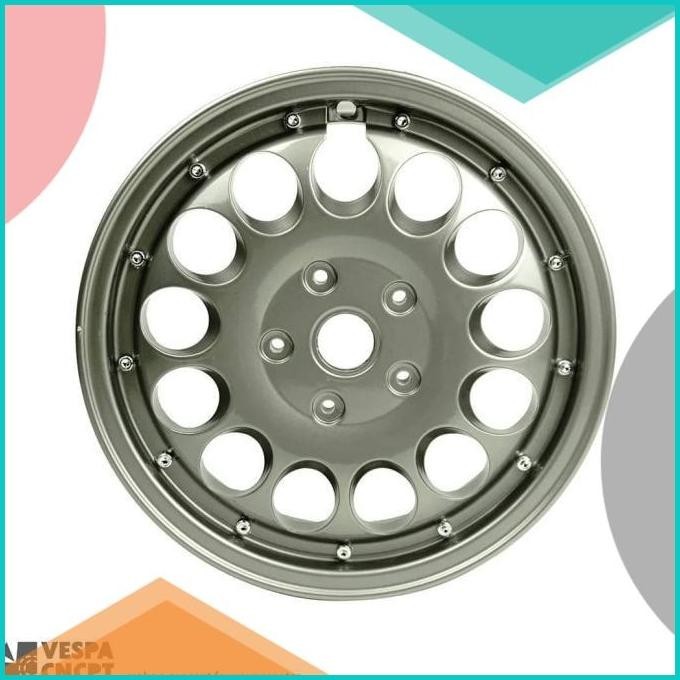Jual VELG VROSSI ALFA QUATRO FRONT GUN METAL VESPA SPRINT PRIMAVERA GTS ...