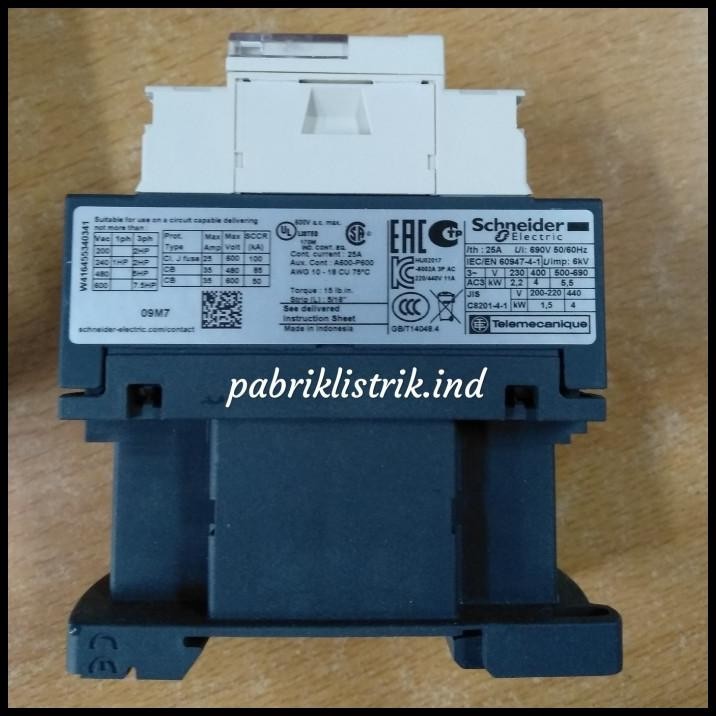 Jual TERBARU MAGNETIC CONTACTOR LC1D09M7 LC1D09 M7 220V AC SCHNEIDER ORIGINAL | Shopee Indonesia