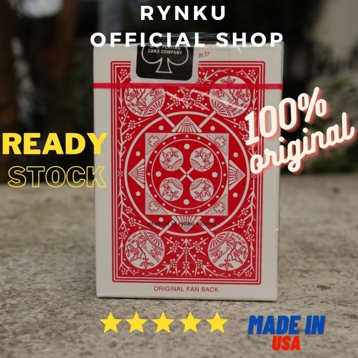 Jual KARTU REMI TALLY HO FAN BACK PLAYING CARDS BLUE - BIRU | Shopee ...