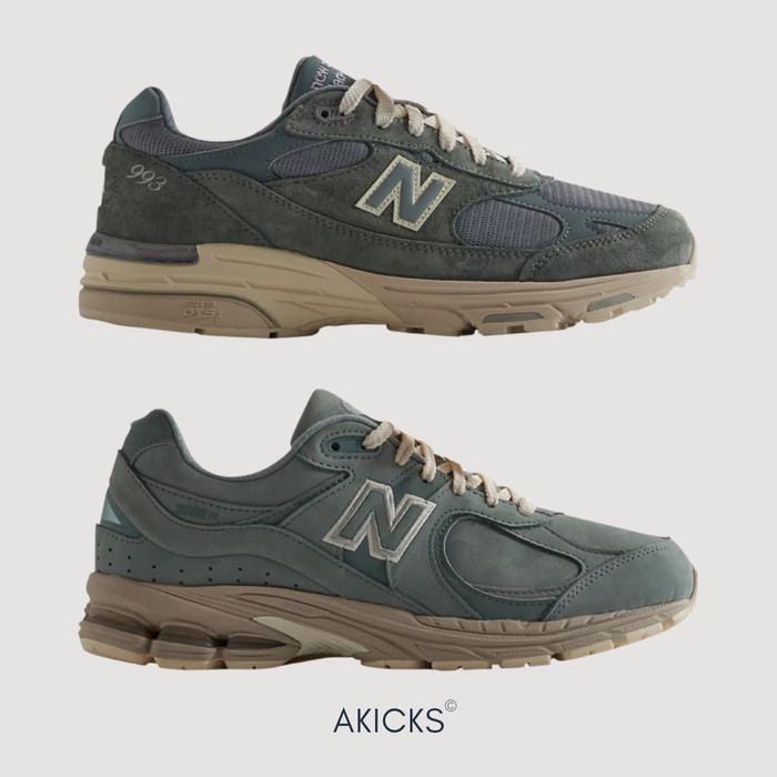 Jual New Balance 993 and 2002r x KITH Pistachio // 100% Authentic Guarantee | Shopee Indonesia