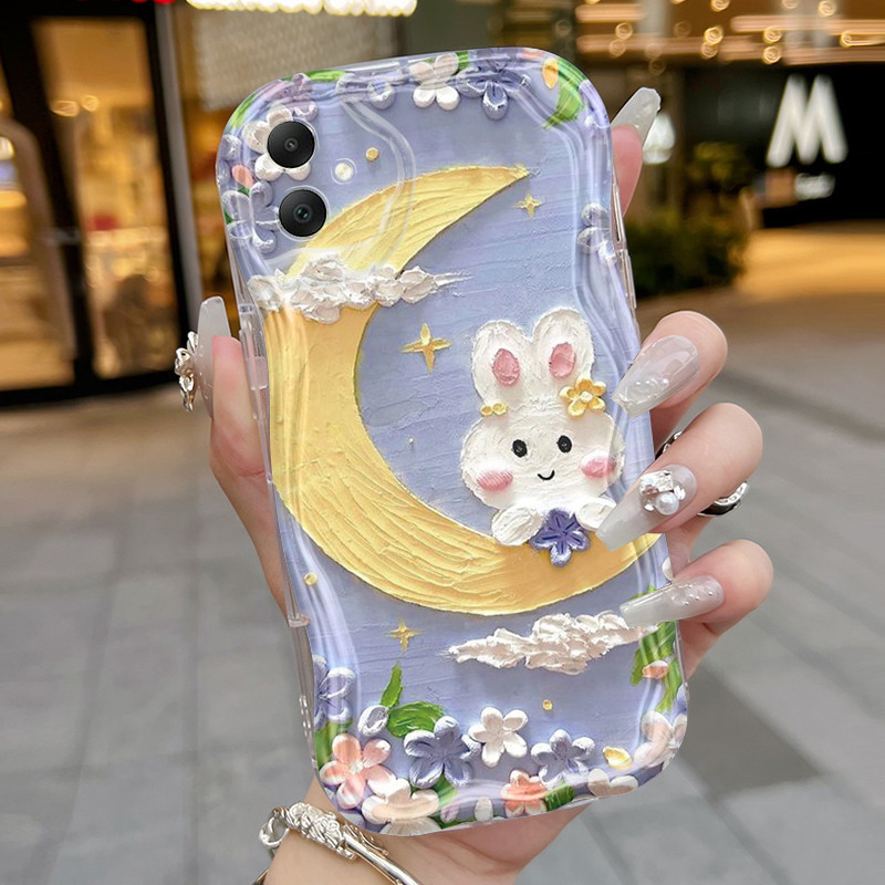 Jual Casing Hp Samsung Galaxy A05 A05s Case pola kelinci bulan Casing HP lembut ganda baru ...