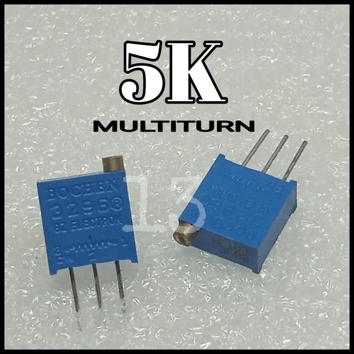 Jual BEST DEAL TRIMPOT MULTITURN 3296W 502 VR 5K POTENSIO 5KRESISTOR ...