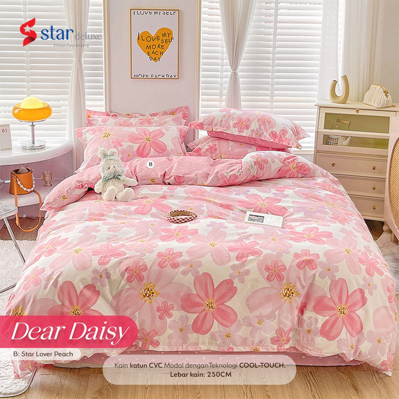 Jual Sprei Set Premium Katun STAR Motif Dear Daisy | Shopee Indonesia