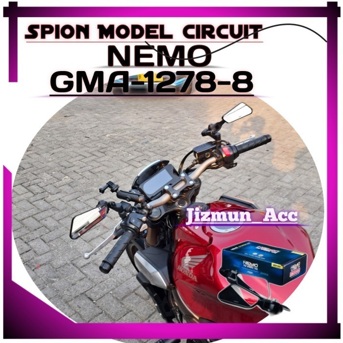 Jual BARU! SPION NEMO MOTOR SPORT TIPE 1278-8 UNIVERSAL KACA CEMBUNG ...