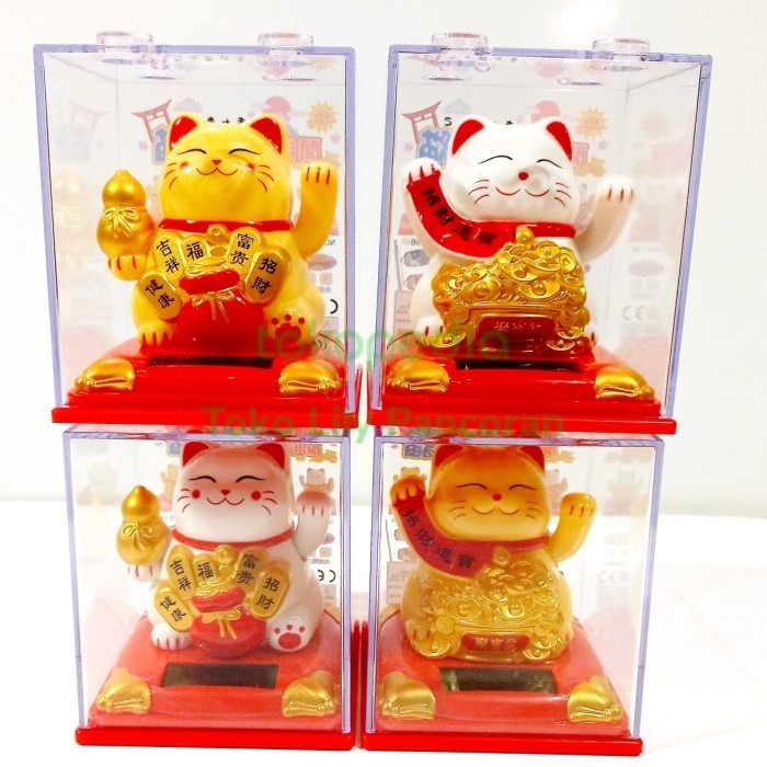 Jual Manekineko Solar Box Acrylic / Kucing Hoki Solarcell Mini / Lucky ...