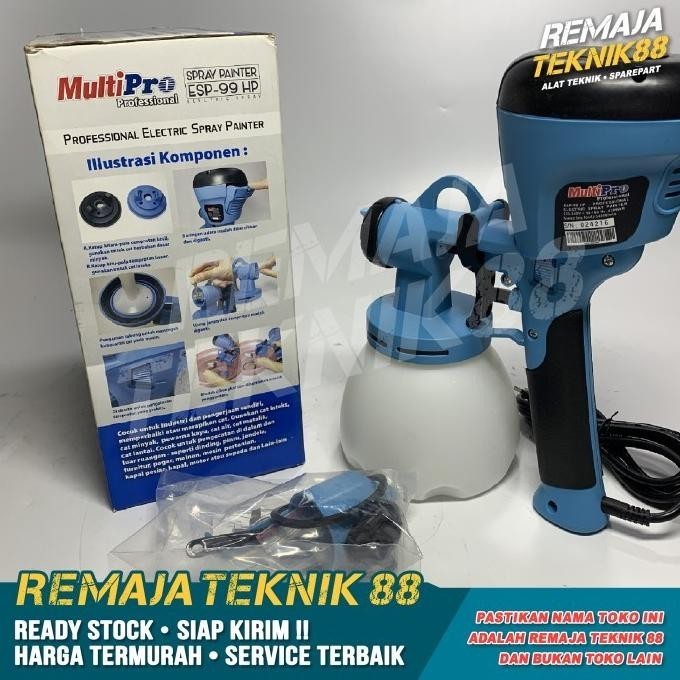 Jual Mesin Semprot Cat Minyak/ Spray Paint Elektrik / Multipro Esp-99 ...
