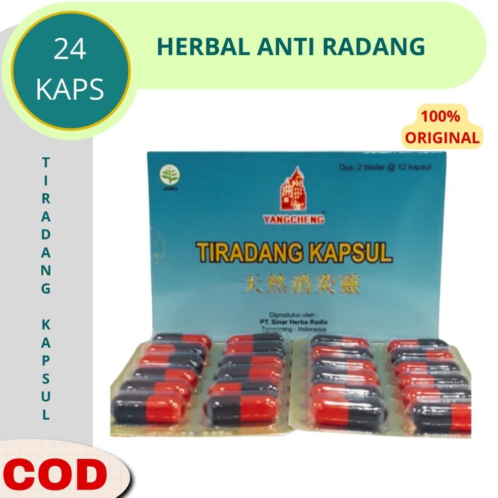 Jual Obat Radang Tenggorokan Tian Ran Xiao Yan Ling Tiradang Kapsul ...