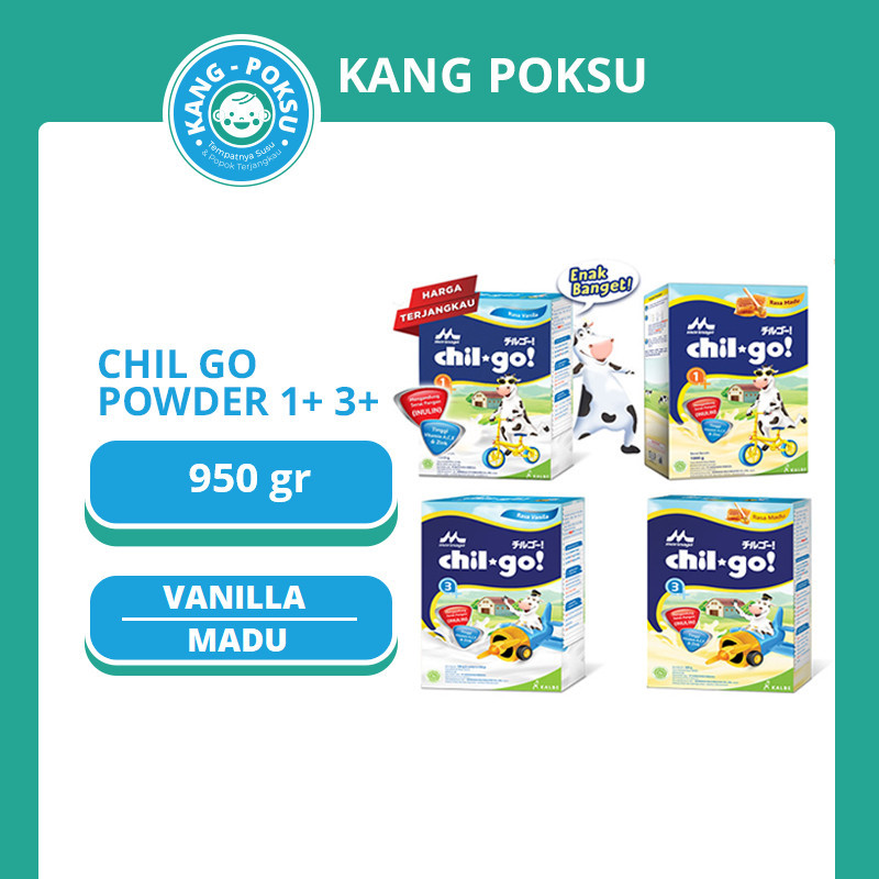 Jual POTONG TUTUP KEMASAN BARU CHILGO POWDER 1+3+ VANILA MADU 950 GR GRAMASI LAMA 1000 GR PTMN ...