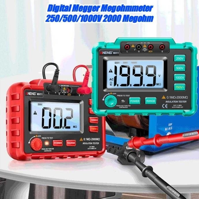 Jual TERBARU ALAT UKUR RESISTANSI ISOLASI TEST MEGGER INSULATION TESTER ...