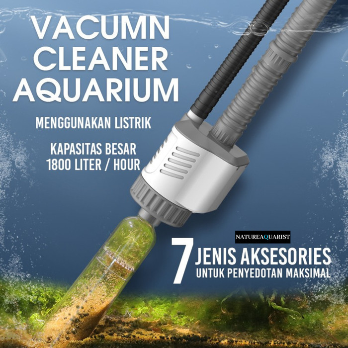 Jual Terlaris!! Vacuum Aquarium Listrik Yee Vacuum Kolam Ikan Siphon Gravel Cleaner | Shopee ...