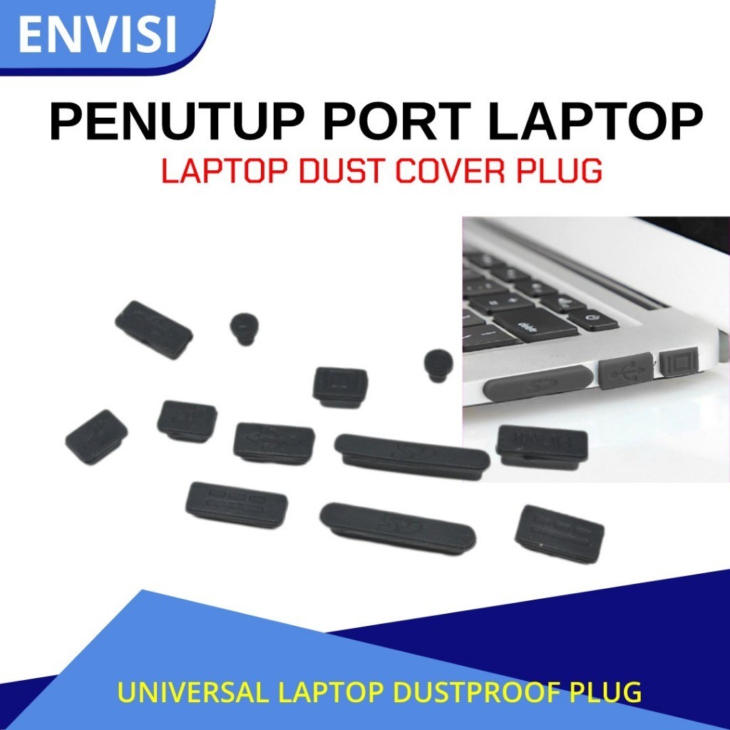 Jual Penutup Lubang Port Laptop Dust Plug Cover Silicone 16pcs | Shopee ...