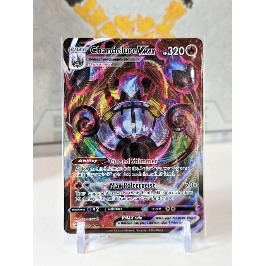 Jual CHANDELURE VMAX 040 - Fusion Strike - Pokemon TCG English | Shopee ...
